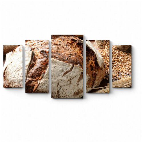 Модульная картина Пряный хлеб 150x83