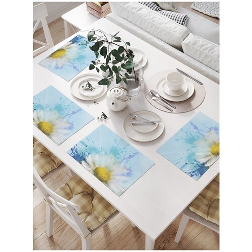 Комплект салфеток JoyArty "Нежный цветок" для сервировки стола (32х46 см, 4 шт.)