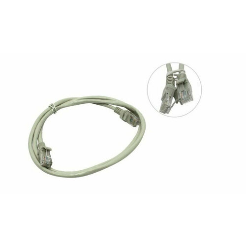 Exegate EX282011RUS Патч-корд Exegate UTP-RJ45-RJ45-5e-CU-1M-GY, UTP, cat.5e, 1м, медь, серый