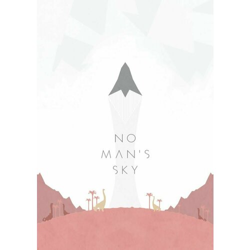 Плакат, постер на холсте No Man s Sky/Но Манс Скай. Размер 30 х 42 см