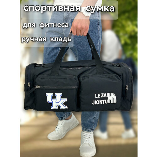 Сумка дорожная  5300, 25 л, 30х25х60 см, ручная кладь, черный