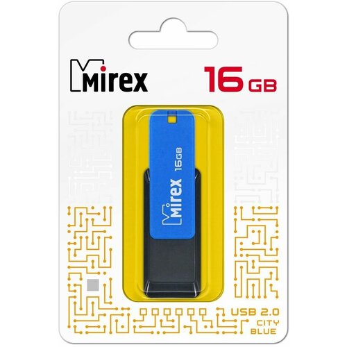 Флешка USB Flash Drive MIREX CITY BLUE 16GB