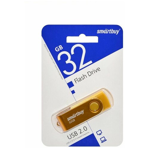 Память Smart Buy "Twist" 32GB, USB 2.0 Flash Drive, черный 365506