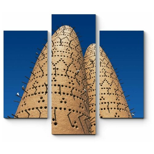 Модульная картина Голуби на башне в Катаре120x108