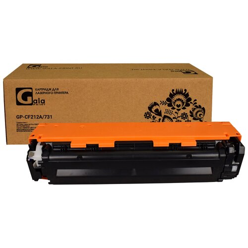 Картридж GalaPrint CF212A/731 (HP 131A) для HP Color LaserJet Pro CM276/CM251/Canon i-SENSYS LBP7100/LBP7110/MF623/MF628/MF8230/MF8280 цвет желтый