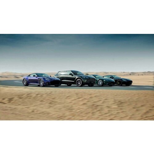 Картина на холсте 60x110 Альянс Лес "Aston Martin суперкары" на подрамнике / интерьер/ декор