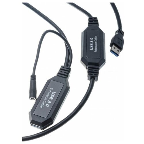 Кабель-адаптер Vcom USB3.0, удлинительный активный (Am-Af) 15м (CU827-15M)