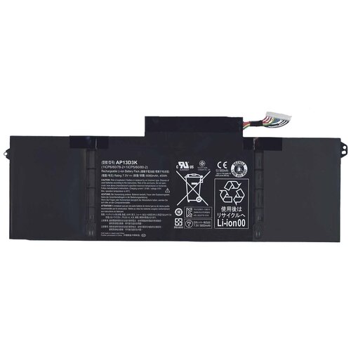 Аккумулятор для ноутбука Acer Aspire S3-392G 7.5V 6060mAh 45Wh AP13D3K