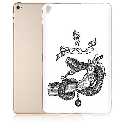 Чехол задняя-панель-накладка-бампер MyPads змея на руке рисунок для iPad Pro 2 10.5 A1701/A1709/iPad Air 3 (2019) противоударный