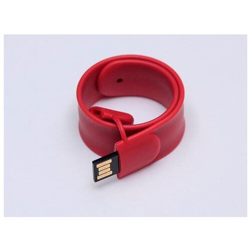 Флешка в виде браслета (32 Гб / GB USB 2.0 Красный/Red SS001 Flash drive модель 1088)