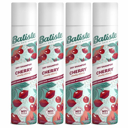 Batiste Сухой шампунь Cherry, 4 х 200мл