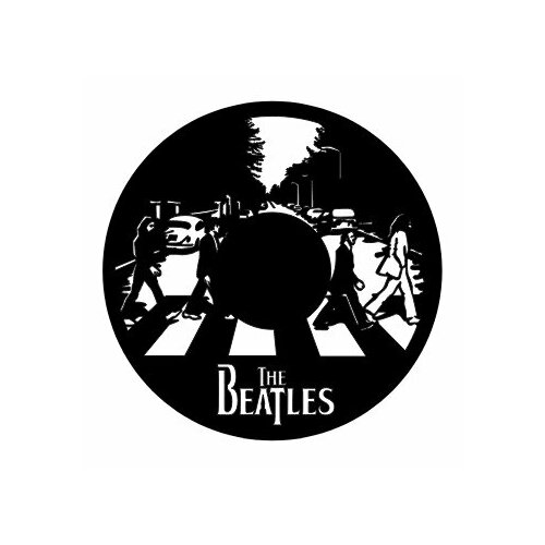 Панно на стену из виниловой пластинки Beatles