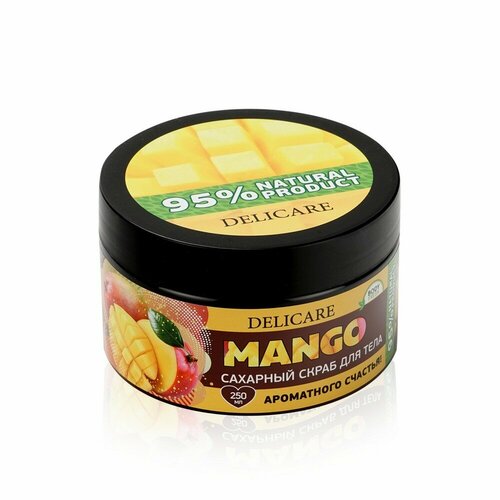 Сахарный скраб для тела Delicare Organic Secret " кенийский манго " 250мл