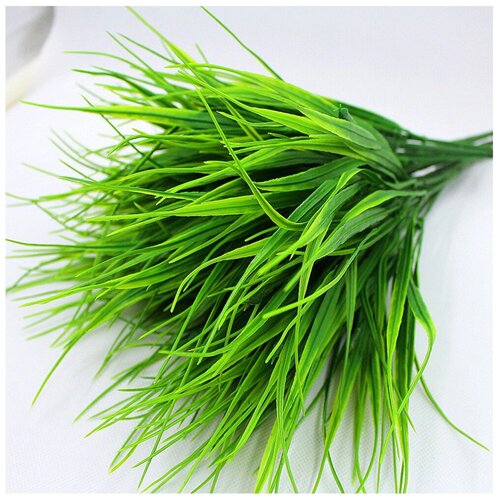 Искусственная трава/зелень осока/декоративная зелень - 4 ветки