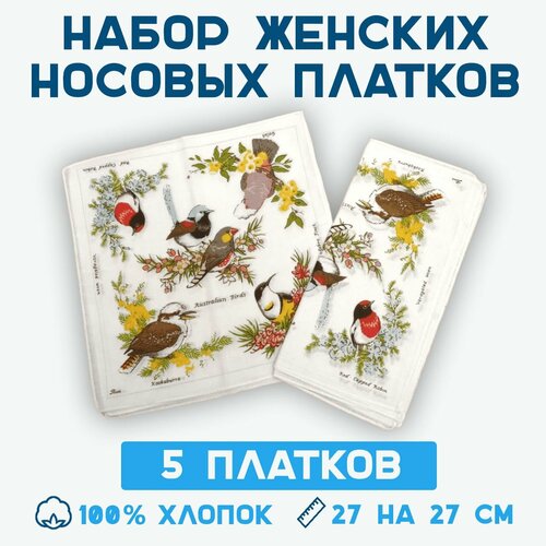 Платки носовые женские (5 шт)