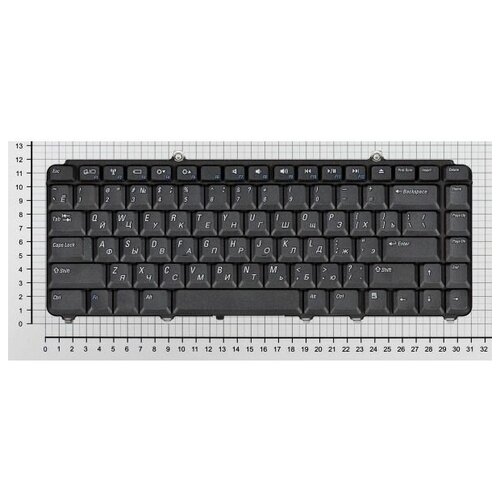 Клавиатура для ноутбука Dell Inspiron 1420 1520 1521 черная