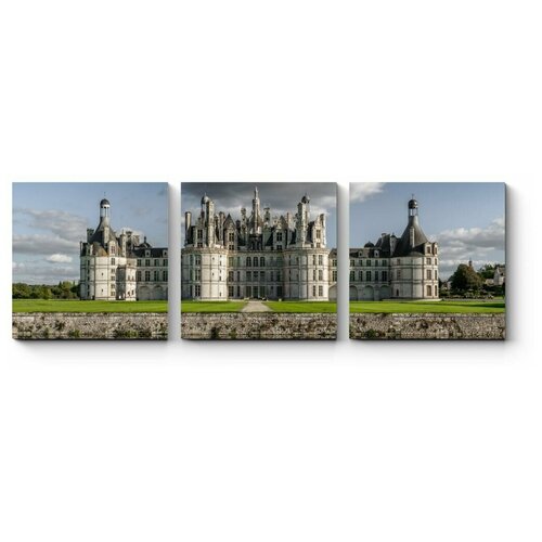 Модульная картина Замок Шамбор во Франции80x27