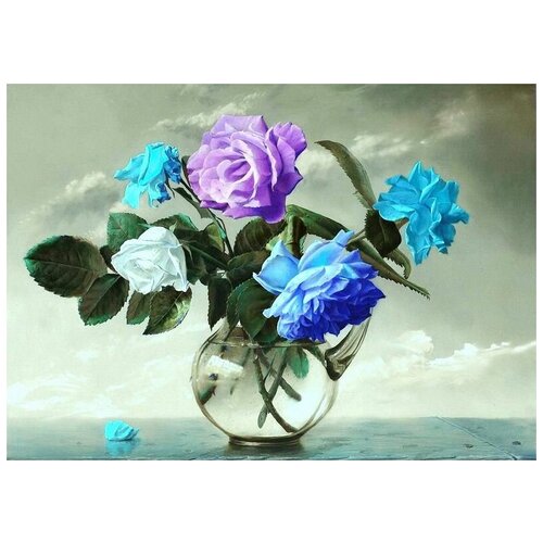 Репродукция на холсте Розы (Roses) №41 Антонов Алексей 56см. x 40см.