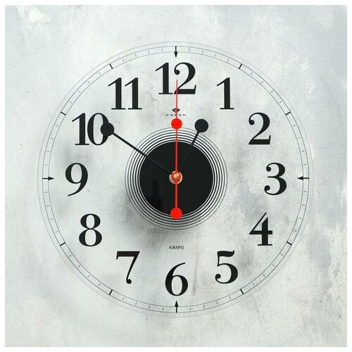 Часы настенные, серия: Интерьер, "Стиль 3", плавный ход, d=30 см, без стекла