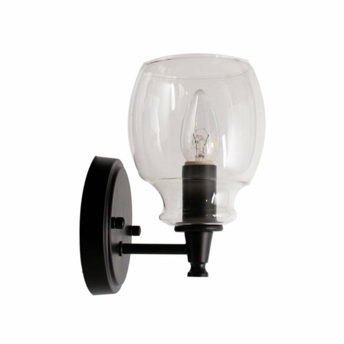 Светильник настенный лофт MW-LIGHT 104023001 Джестер 1*60W E14 220 V черный