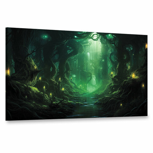 Интерьерная картина 100х60 "мистический лес"