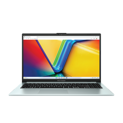 15.6" Ноутбук ASUS Vivobook Go 15 OLED, AMD Ryzen 5 7520U (2.8 ГГц), RAM 16 ГБ, SSD 1000 ГБ, AMD Radeon 610M, Windows 10 Pro, серебристо-зеленый, Русская раскладка