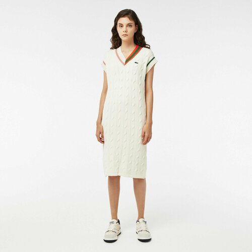 Платье LACOSTE, размер T34, бежевый