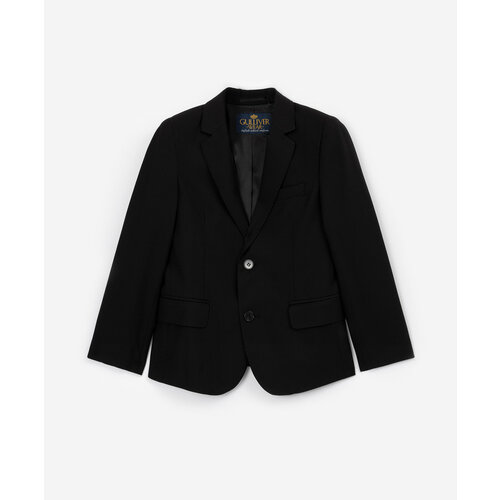 Школьный пиджак Gulliver, размер 140, черный