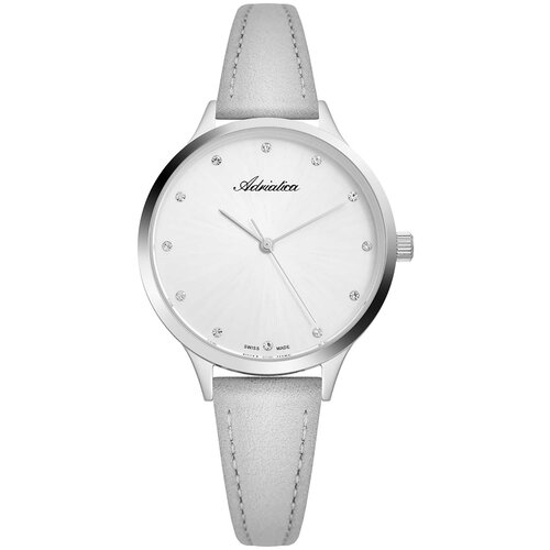 Наручные часы Adriatica, белый, серебряный