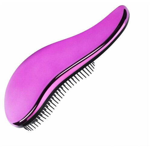 Щетка для волос и массажа кожи головы Melon Pro c многоуровневыми щетинками, фуксия 186*80мм