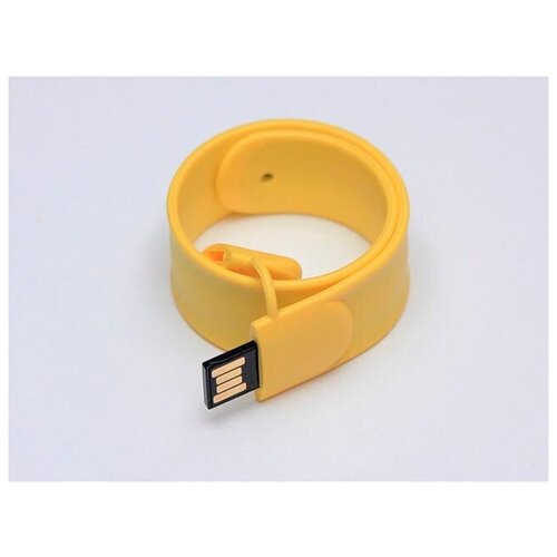 Флешка в виде браслета (16 Гб / GB USB 2.0 Желтый/Yellow SS001 Flash drive S012)