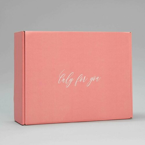 Подарочная коробка Дарите Счастье - Нежные пионы, складная, 27x21x9 см, 1 шт.
