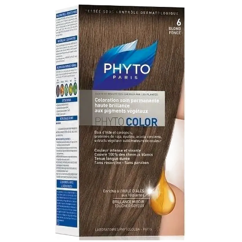 PHYTO Phytocolor краска для волос, 6 Темный блонд, 300 мл