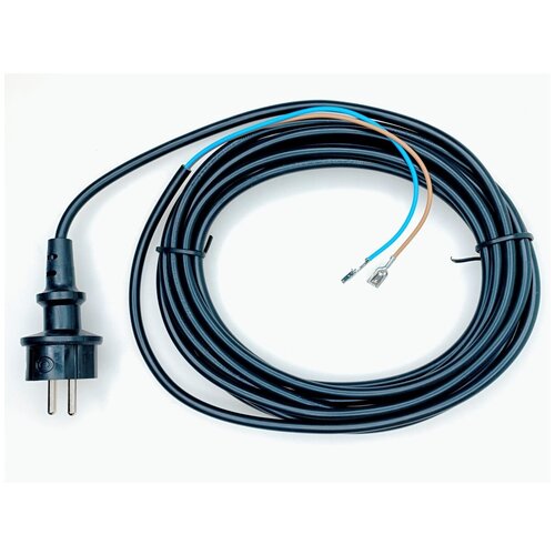 KARCHER Сетевой кабель с вилкой для хозяйственных пылесосов 9.084-154.0, черный