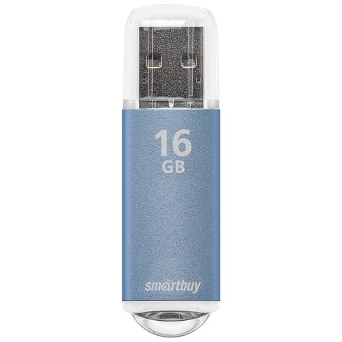 Флешка SmartBuy V-Cut USB 2.0 16 ГБ, 1 шт., синий