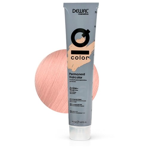 Dewal Cosmetics Краситель перманентный IQ COLOR, 10.61 extra light rose ash blonde, 90 мл
