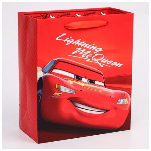 Пакет ламинат вертикальный "McQueen", Тачки, 23х27х11,5 см 4628801