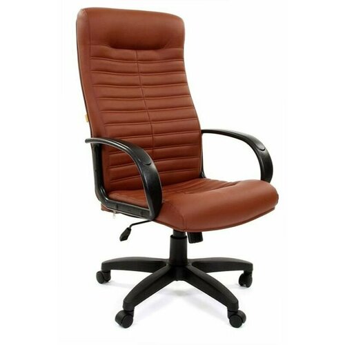 Компьютерное кресло Евростиль Консул ультра офисное, обивка: искусственная кожа, цвет: коричневый