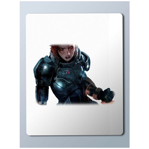 Коврик для мыши с принтом Игры Mass Effect mass effect, мас эффект, шепард, андромеда, космос - 24551