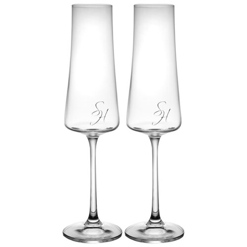 Набор бокалов Stenova Home Astoria, для шампанского, 210 мл, 2 шт., прозрачный