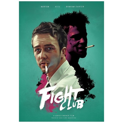 Плакат, постер на бумаге Fight Club, Бойцовский Клуб. Размер 30 х 42 см