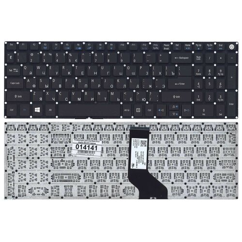 Клавиатура для ноутбука Acer Aspire F5-521 черная без рамки