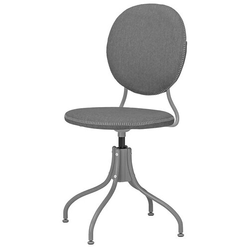 Компьютерное кресло ИКЕА БЬЙОРКБЕРГЕТ офисное, обивка: текстиль, цвет: Идекулла темно-серый