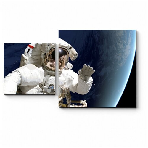 Модульная картина Привет из открытого космоса 140x84