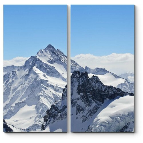 Модульная картина Зимний пейзаж на Маттерхорне 60x60
