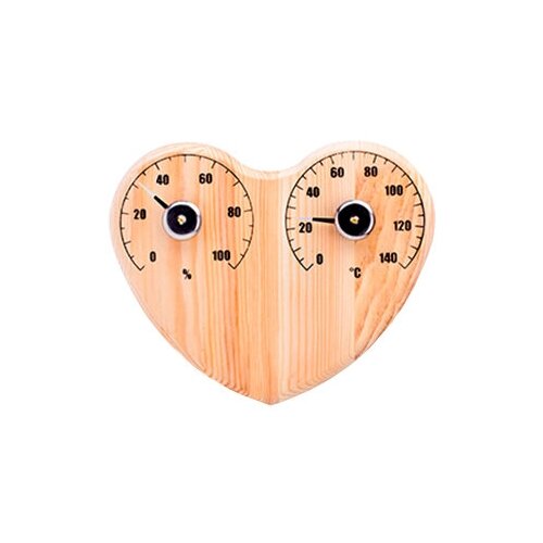 Термометр для сауны СБО-3тг банная станция + гигрометр "сердце"
