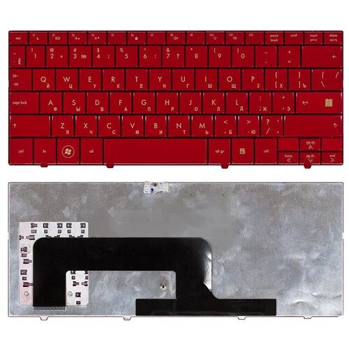 Клавиатура для ноутбука HP mini 700 1000 1100 красная