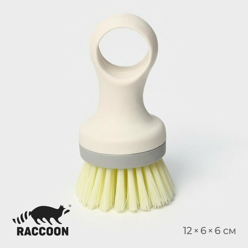 Raccoon Щётка для посуды Raccoon Breeze, круглая, 12×5 см, ворс 2,5 см