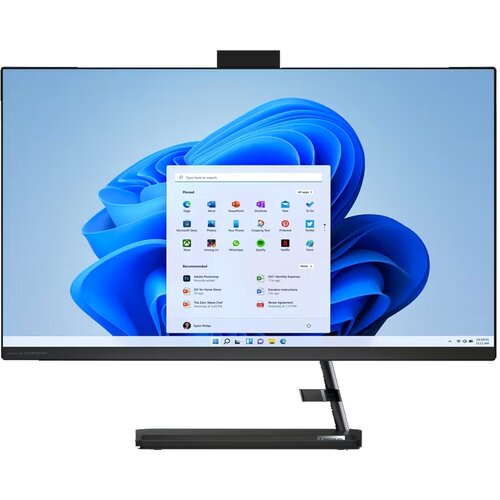 27" Моноблок Lenovo IdeaCentre 3 27IAP7 F0GJ008ERU, 1920x1080, Intel Core i3-1220P 1.5 ГГц, RAM 8 ГБ, SSD 512 ГБ, Intel UHD Graphics, Windows 11 Home, черный