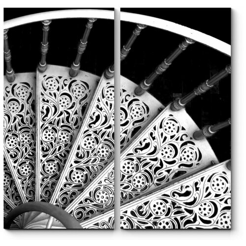 Модульная картина Винтажная лестница100x100